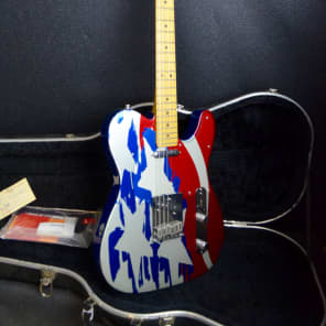 Fender Telecaster-Aluminum 1995 Red White and Blue | Reverb