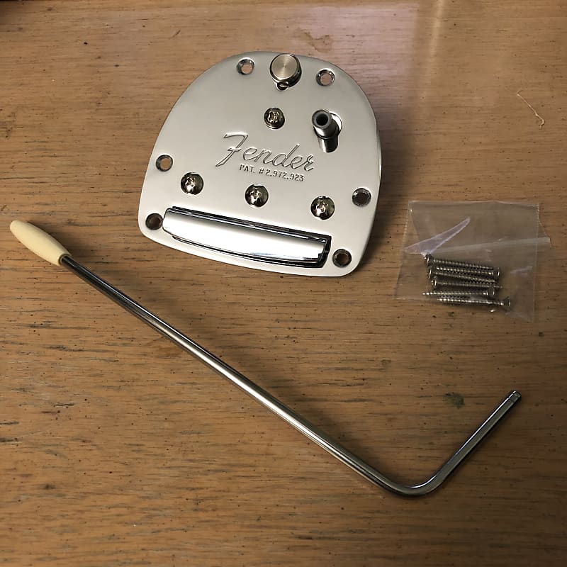 Fender USA Johnny Marr Jaguar Tremolo Assembly & Bar Chrome | Reverb