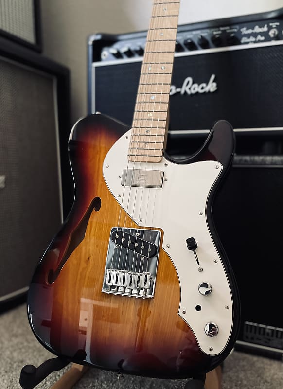 Warmoth Telecaster Thinline 2023 - Sunburst | Reverb