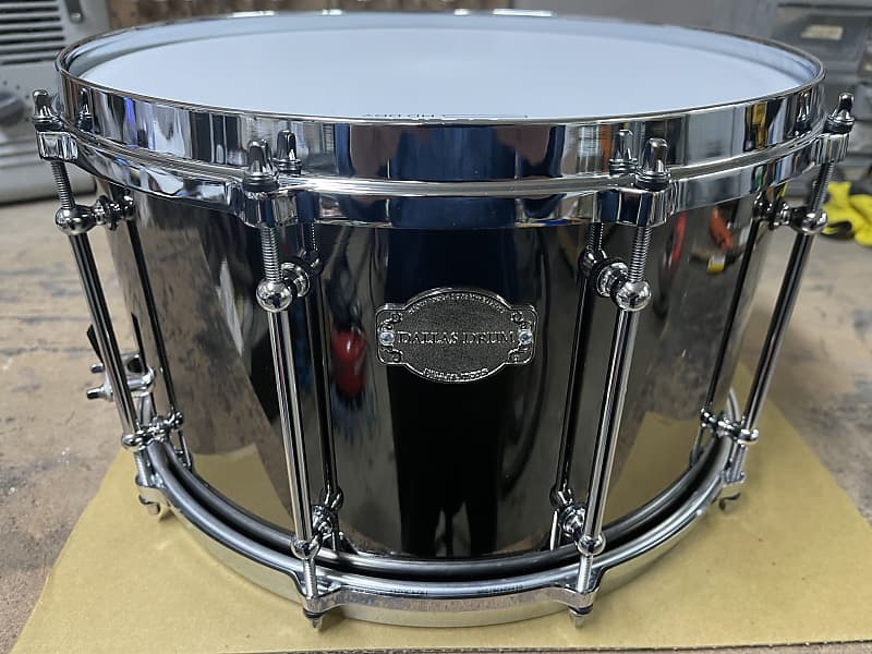 Dallas Drum 14x8 black brass snare drum 2025 - Black brass | Reverb Dallas Drum 14x8 black brass snare drum 2025 - Black brass | Reverb