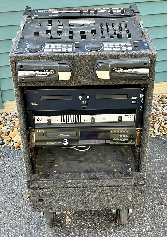 American DJ Cabinet PC100 w ATUS , DBX, Stanton, Gemini XI | Reverb