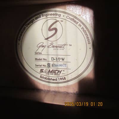 Samick Gregg Bennett D1-PW 2014 Pearl White 2014 | Reverb