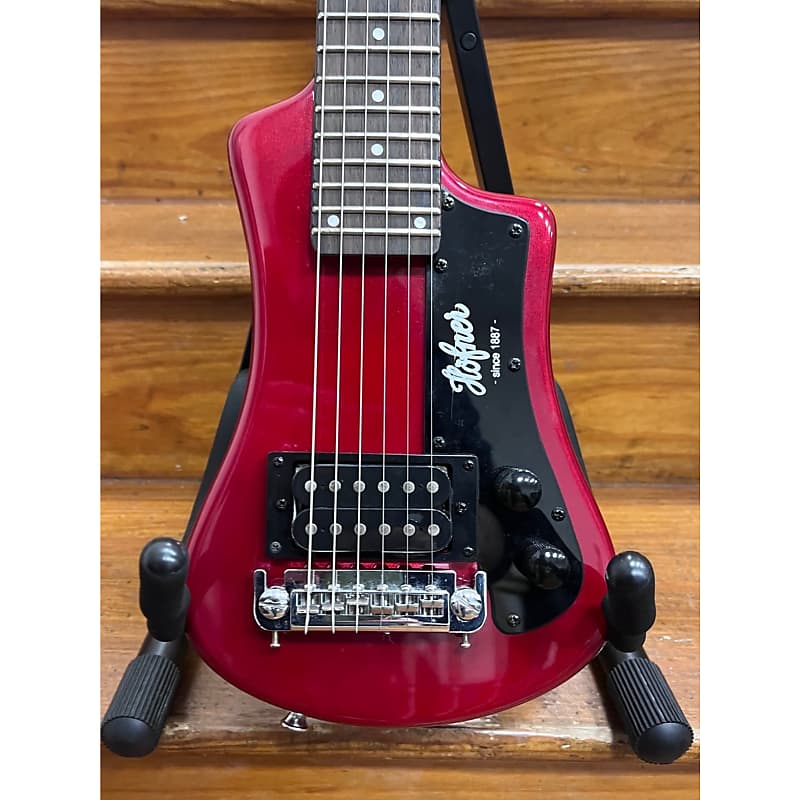 SECONDHAND Hofner Shorty Travel Electric Guitar Red (Inc. | Reverb