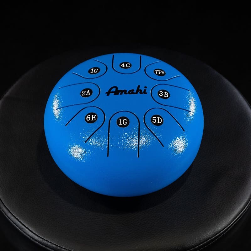 Amahi Steel Tongue Drum (Blue) 6" | Reverb