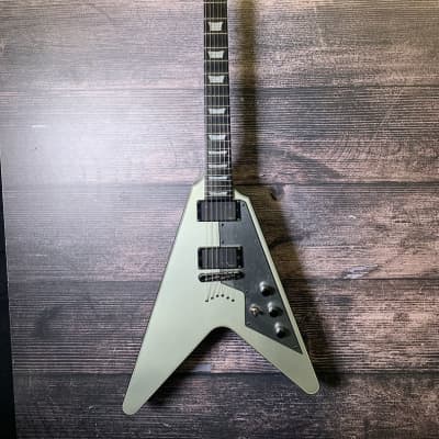 Schecter Custom Flying V Electric Guitar Purple Flamed NICE | Reverb