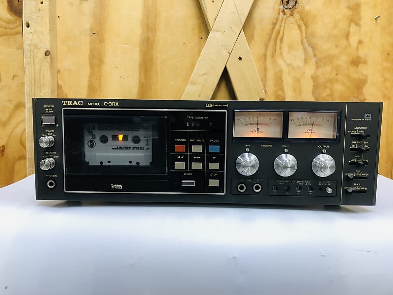 Vintage TEAC C-3RX 3 Head Cassette Deck w/RC-90 Remote | Reverb