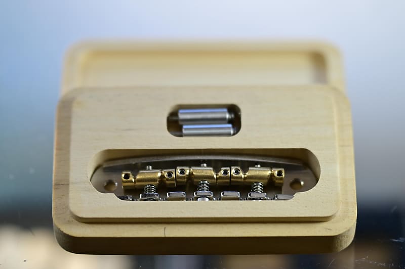 Halon JB-3331-12-A, Offset Guitar Bridge, Imperial posts - | Reverb