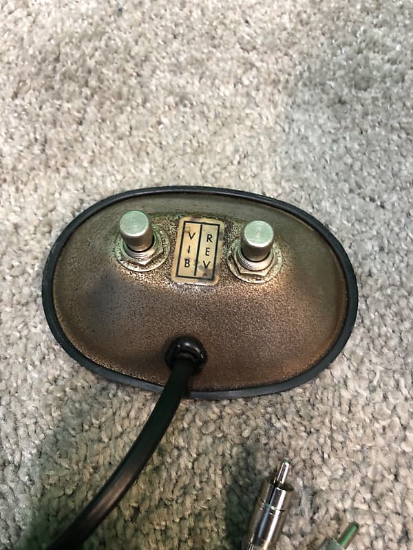 Vintage Fender Tremolo / Reverb Footswitch Super / Twin Metal | Reverb