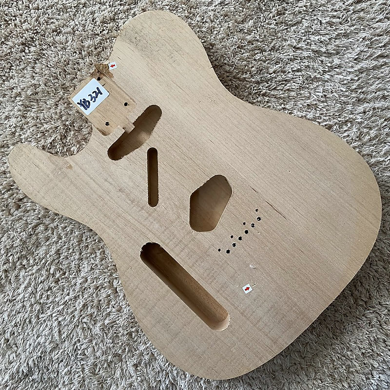 Unfinished Left Handed Tele Style Guitar Body | Reverb