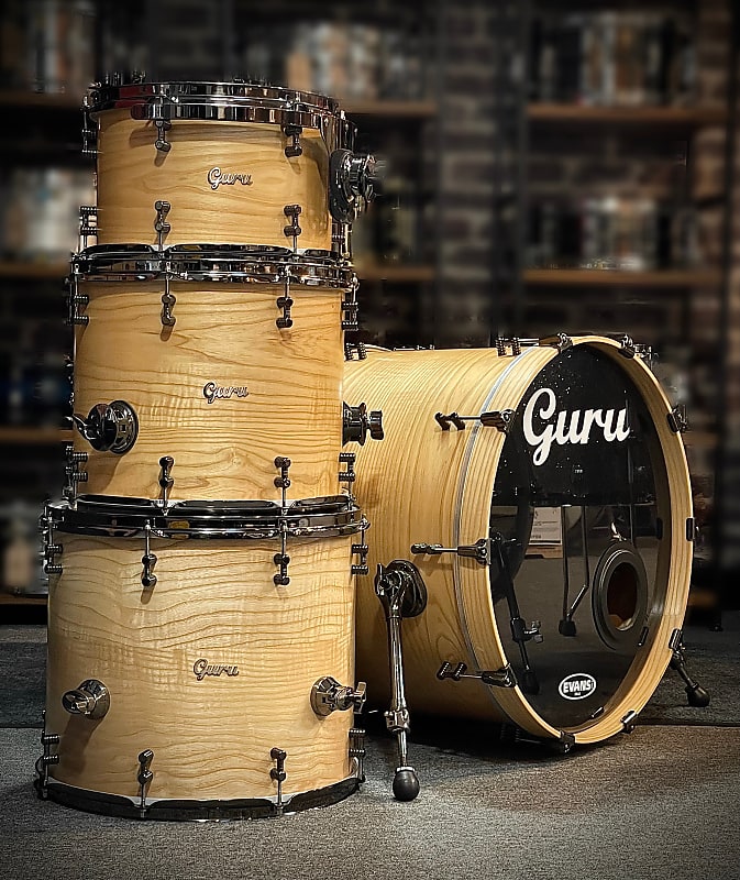 Guru Drums Steam Bent Ash Drum Kit | Reverb