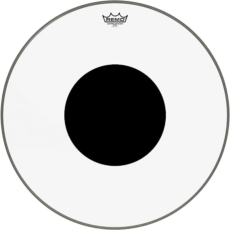 Remo Controlled Sound Clear with Black Dot Bass Drum Head 22 | Reverb