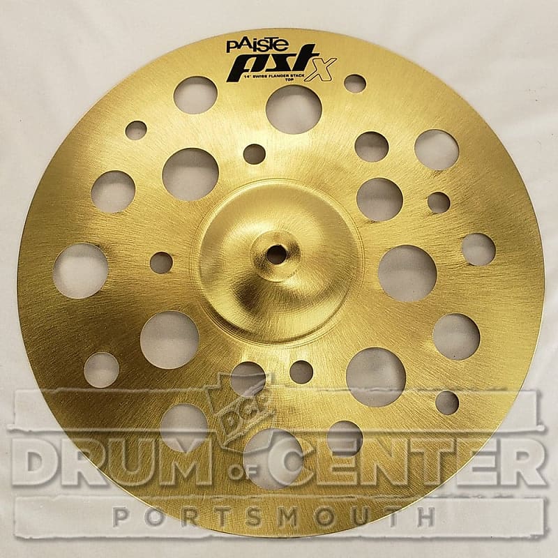 Paiste 14" PST X Swiss Flanger Stack Cymbal (Top) | Reverb