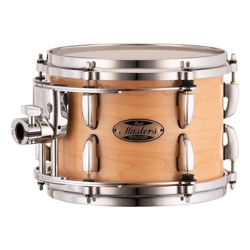 Pearl Masters Maple Pure Tom 10x7 w/Standard R2 Mount Natural | Reverb