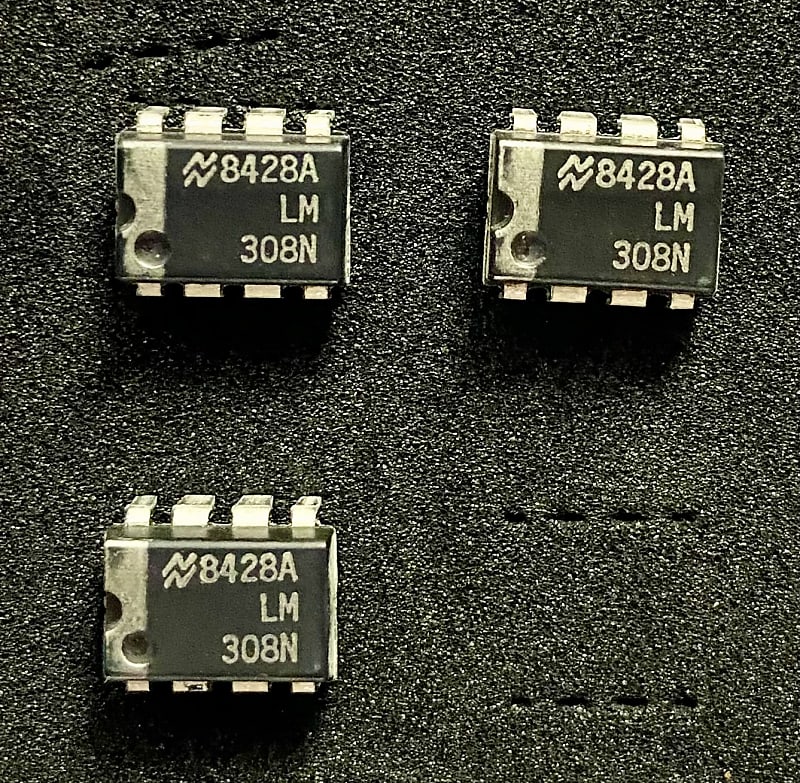NOS National Semiconductor LM308N Op Amp chips 1984 | Reverb