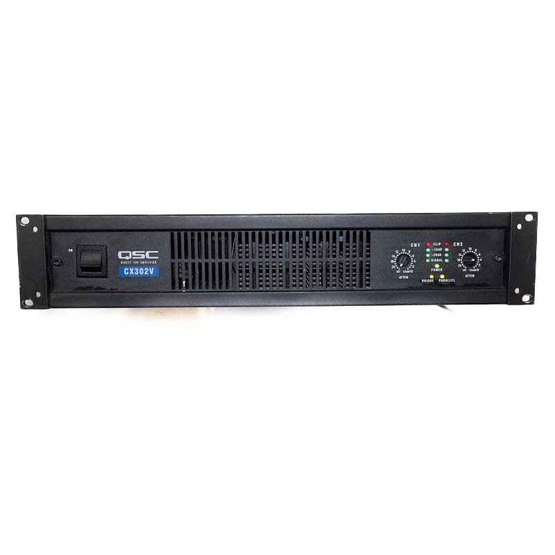 QSC CX302V 70 volt stereo power amp for multi-speaker configs | Reverb
