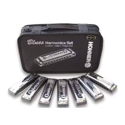 Hohner Bluesband Harmonica 7-Piece Set | Reverb