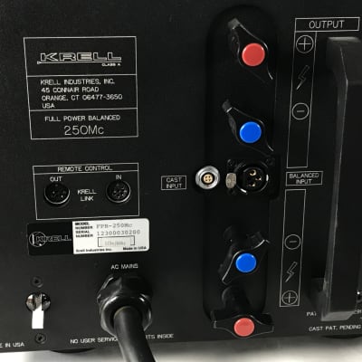 Krell Monoblock Power Amplifier Pair Krell FPB 250 w/ | Reverb