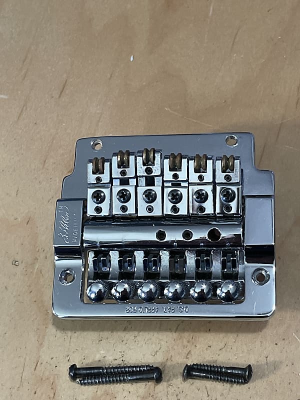 1980's Kahler 2300 Flatmount Chrome Guitar Tremolo Bridge | Reverb