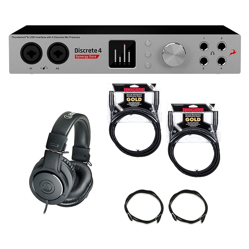 Antelope Audio Discrete 4 SC w/ Mogami Gold, Optical Cables, | Reverb
