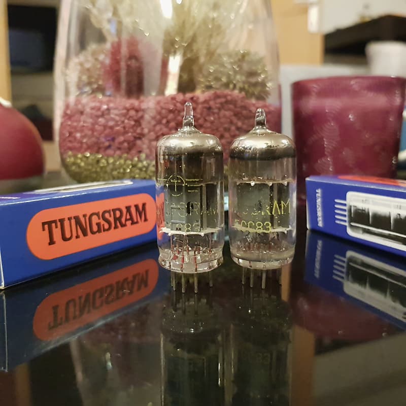 Tungsram ECC83 12AX7 early 60s,matched pair,welded | Reverb