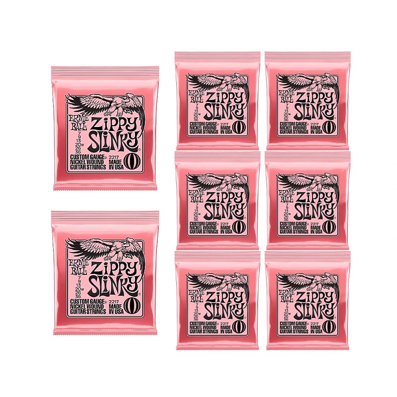 8 SETS Ernie Ball P02217 Zippy Slinky Nickel Wound Electric | Reverb