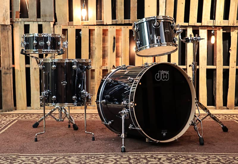 DW Performance Chrome Shadow Drum Set - | Reverb