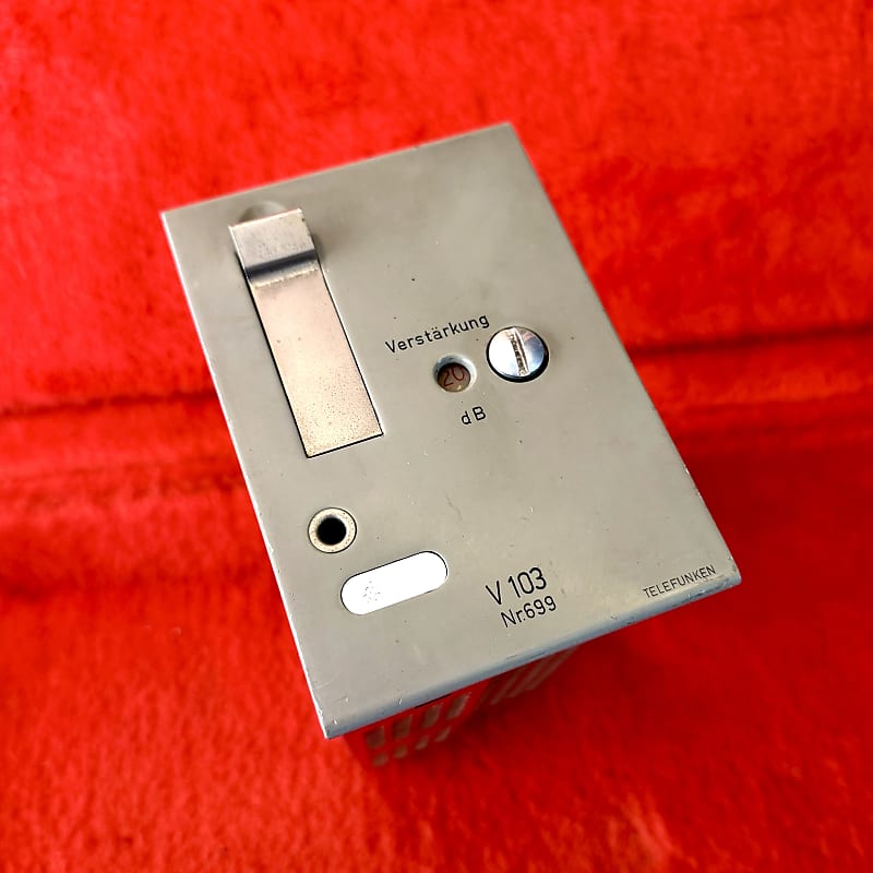 Telefunken V103 Tube Summing amplifier 1960’s - V72 V76 mic | Reverb