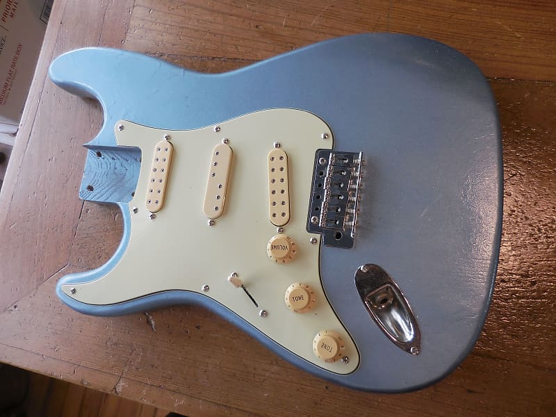 Lefty Stratocaster Loaded Electric Blue Project Guitar | Reverb