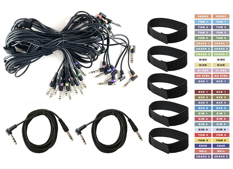 14 Cable Snake Wire Harness Kit for Alesis Strata Prime Drum | Reverb