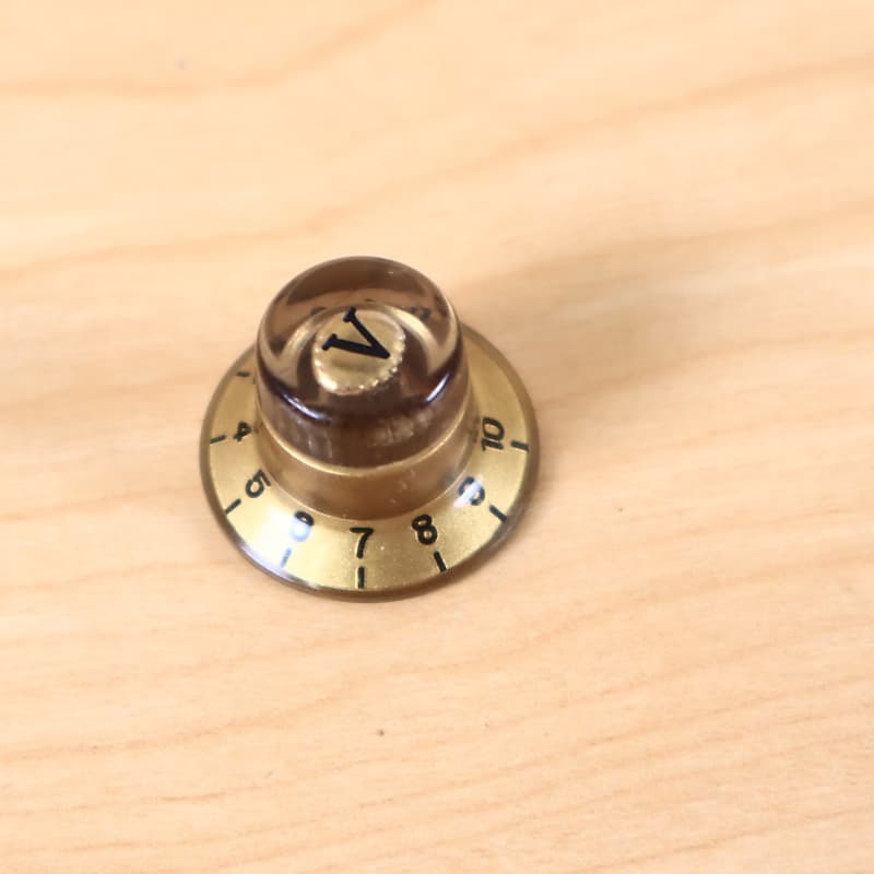 1960s 70's Epiphone Teisco Univox Volume Amber Knob | Reverb UK