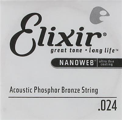 Elixir E14124 Phosphor Nano 024'' Single String | Reverb