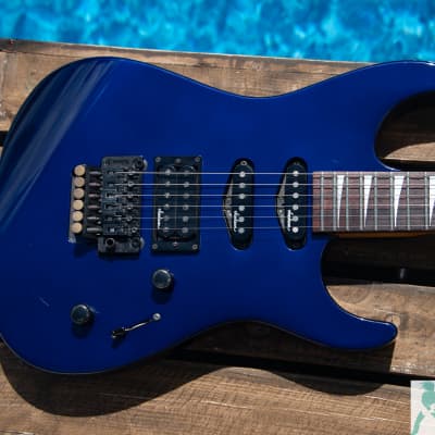 1980's Charvel DK-085 SSH Model 3 - PRO SET-UP! Royal Blue | Reverb