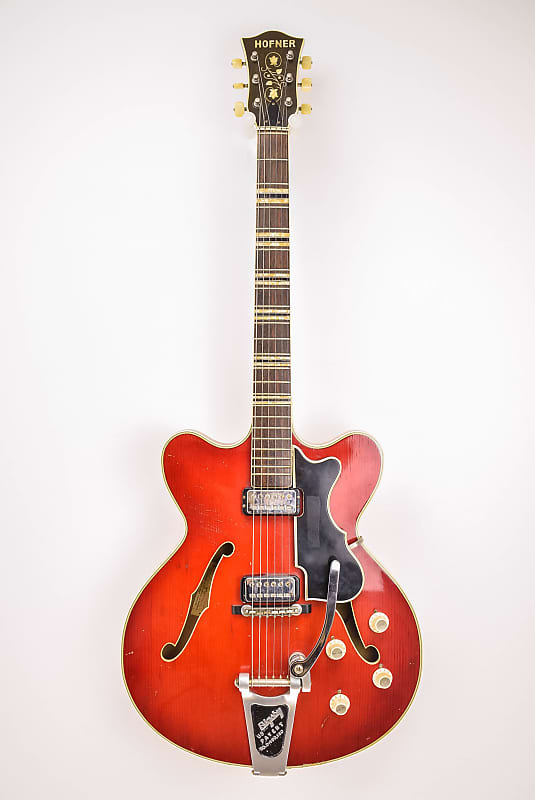 Hofner Verythin 1968 Cherry | Reverb UK