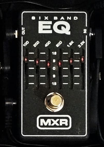 MXR 6 Band EQ Black USA Guitar Bass Pedal EQ Equalizer | Reverb