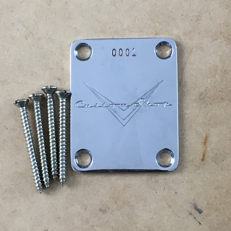 Custom Shop Fender Tele Neck Plate Stamped Engraved “0001” | Reverb