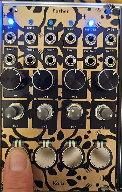 Korb Pusher - Touch & Force Sensitive CV Source | Reverb