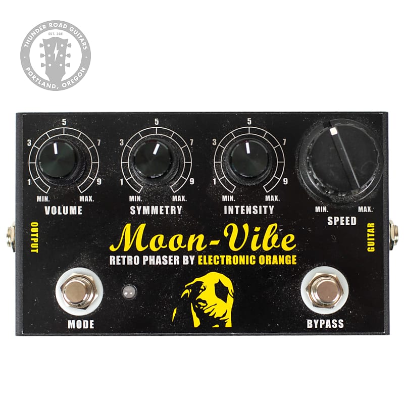 Used Electronic Orange Moon-Vibe Retro Phaser Pedal | Reverb