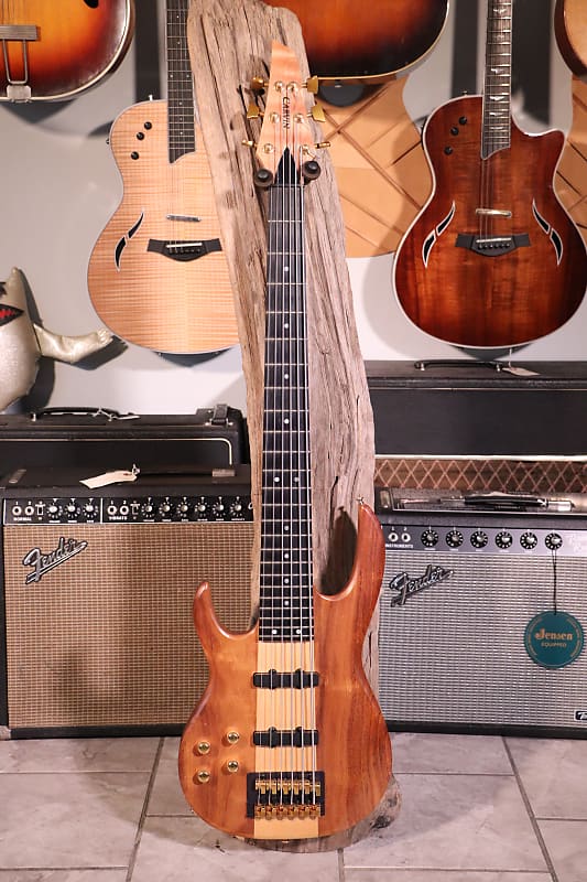 Carvin 6-String Bass Early 90's - Natural Koa | Reverb