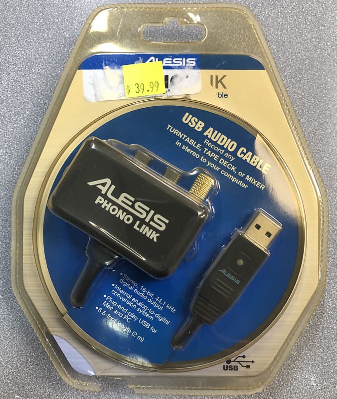 Alesis Phono Link USB Audio Cable | Reverb