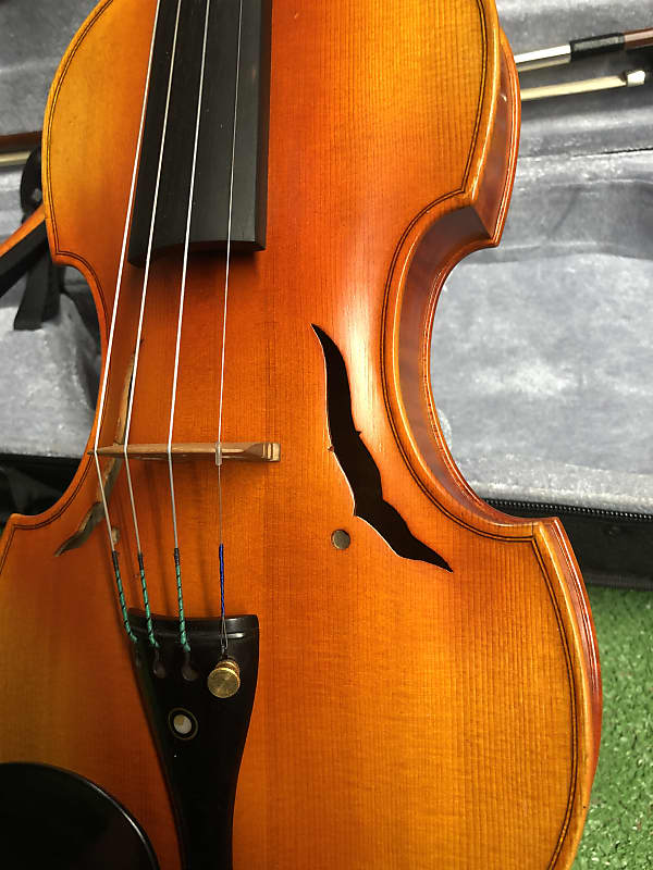 Unique Violin - 4/4 Flamed Maple Spruce Ebony with Case and | Reverb