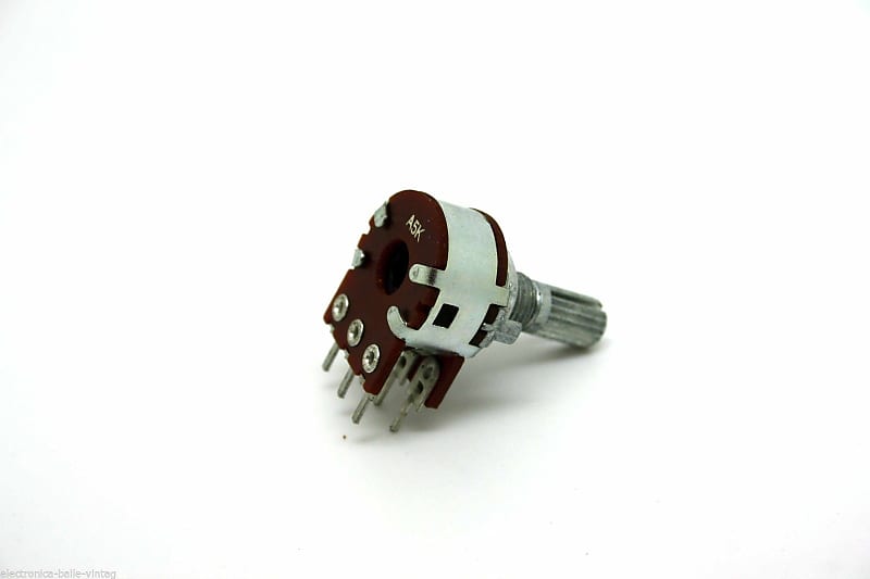 MINI DUAL POTENTIOMETER ALPHA A5K 5K 16mm LOGARITHMIC PC | Reverb