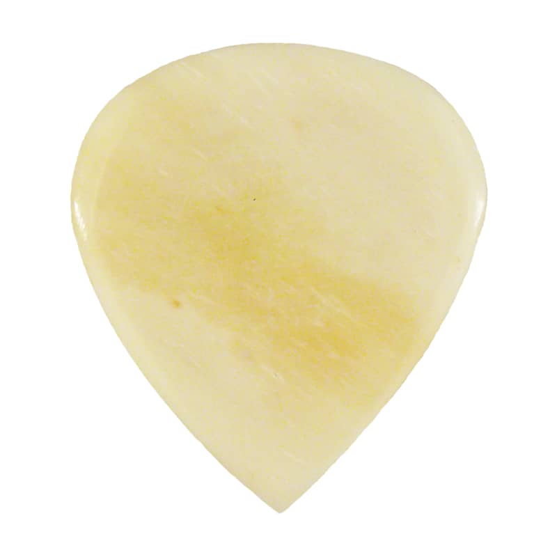 Camel Bone Natural Finish Guitar Pick - Heavy Gauge Handmade | Reverb