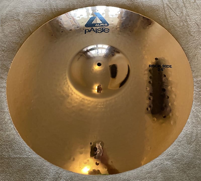Paiste Alpha Brilliant Finish Rock Ride 24" | Reverb