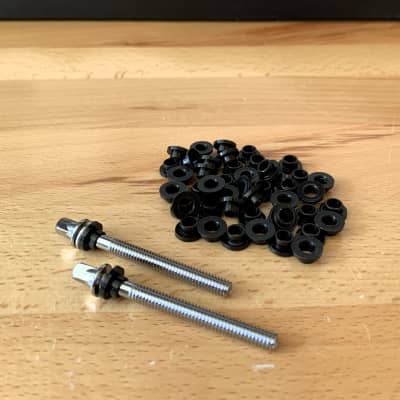 Tension Rod Nylon Sleeved Washers, 50 Pack - Black | Reverb