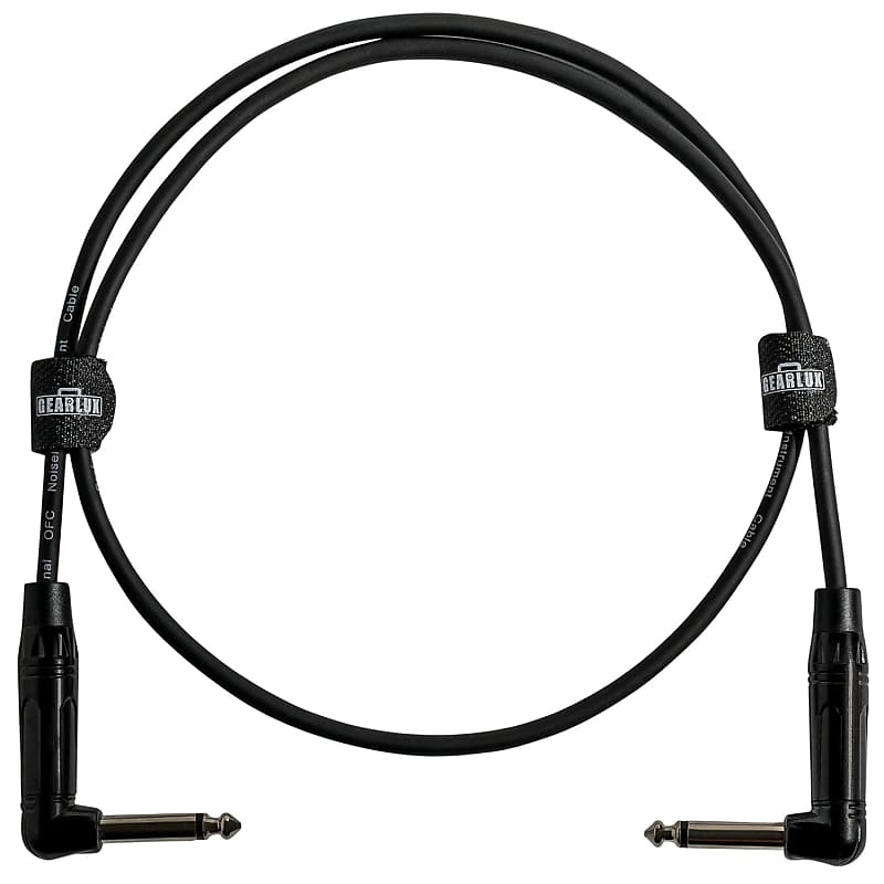 Patch Cable/Guitar Effects Cable, 1/4-Inch Right Angle, | Reverb