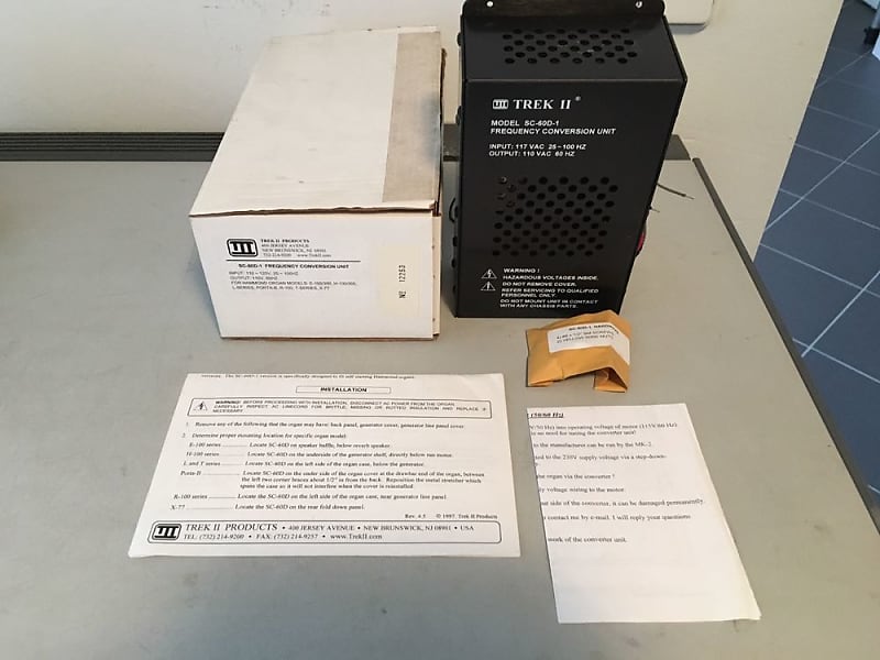 TREK II SC-60D-1 Frequency Conversion Unit for Hammond Organ | Reverb