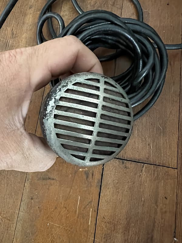 vintage microphone 1930s? Silver rust patina | Reverb