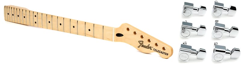 Fender Deluxe Series Telecaster Replacement Neck - Maple | Reverb