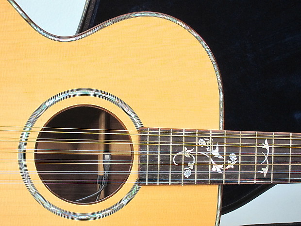 1996 Taylor 955 12 String Jumbo Acoustic Guitar Abalone Bound | Reverb