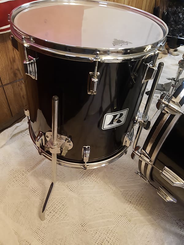 Rogers Floor tom 1980 - Black Cortex Wrap | Reverb